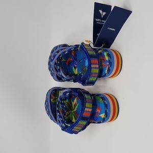 FARM Rio | Shoes | Farm Rio Blue Macaw Platform Sandals | Poshmark